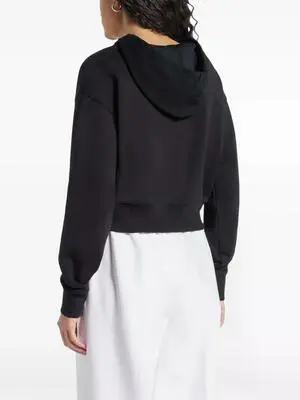 Michael Kors Logo Plaque Cropped Hoodie