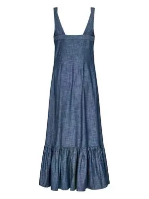 Polo Ralph Lauren Button-front Tiered Midi Dress