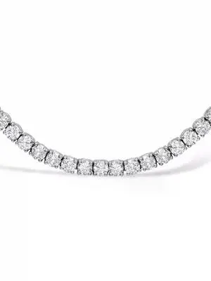 PRAGNELL 18kt White Gold Line Diamond Necklace - Silver