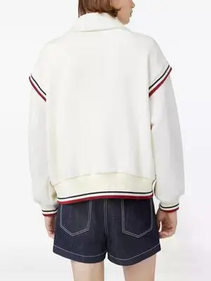 Gcds Logo Embroidered Cotton Bomber Jacket