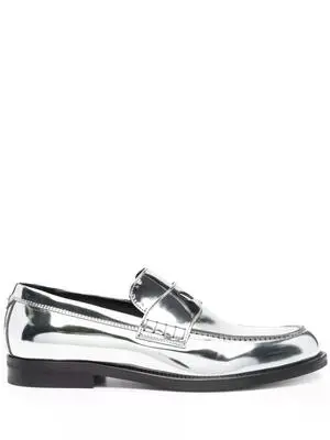 Gcds Tone Reflective Effect Loafers - Silver