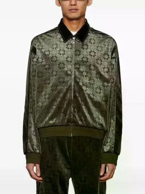 Givenchy 4g Monogram Velvet Bomber Jacket