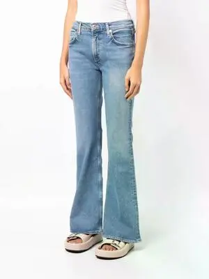 Citizens Of Humanity Isola Mid-rise Flared Jeans - Blue