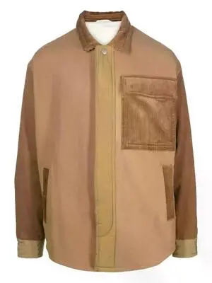 Emporio Armani Corduroy-panelled Cotton Jacket