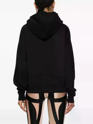 MUGLER Logo-lettering Jersey Hoodie