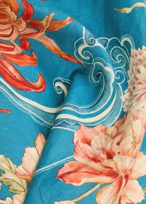ALEMAIS Alémais Fletcher Floral-printed Flax Maxi Dress - Multicoloured