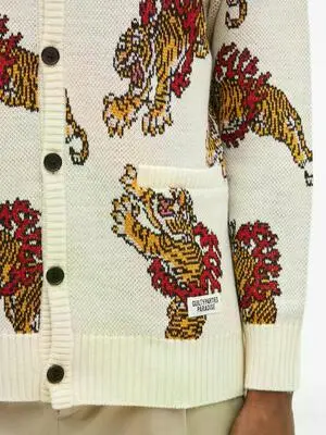 WACKO MARIA X Tim Lehi Tiger-patterned Cardigan