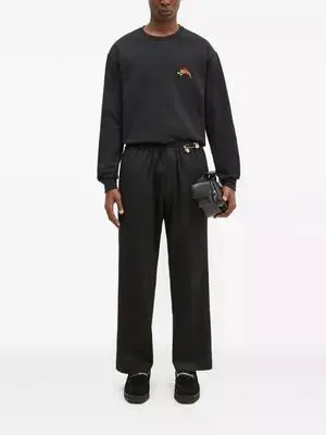 WACKO MARIA X Tim Lehi Tiger-embroidered Sweatshirt - Black