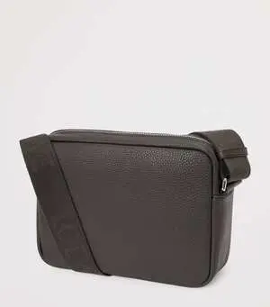 Loewe Medium Leather Pebble Messenger Bag - Grey