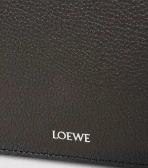 Loewe Medium Leather Pebble Messenger Bag - Grey