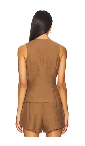 Heartloom Campari Vest - Brown