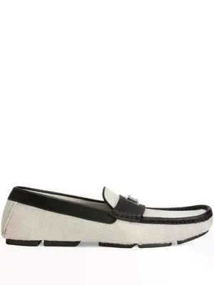 Dolce & Gabbana Logo Plaque Loafers - Neutrals