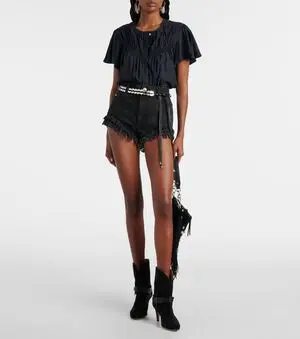 Isabel Marant Étoile Syndra Gathered Top - Black