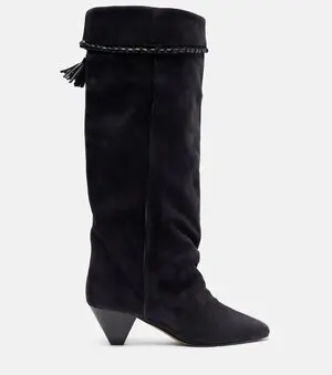 Isabel Marant Étoile Elita 55 Suede Boots - Black