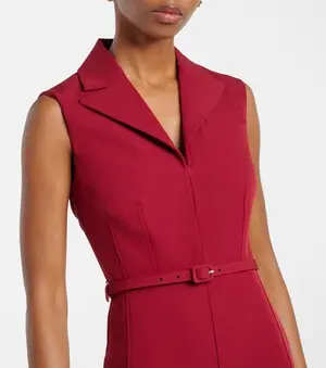 Roland Mouret Crepe Midi Dress
