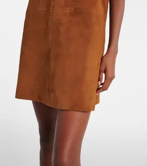 FRAME Suede City Mini Dress