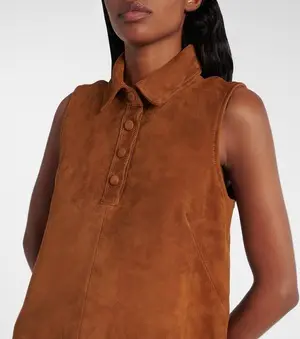 FRAME Suede City Mini Dress