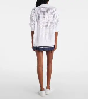 Varley Ellie Open-knit Cotton Cardigan