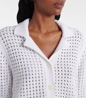 Varley Ellie Open-knit Cotton Cardigan
