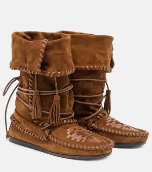 Isabel Marant Étoile Suede Ankle Boots - Brown