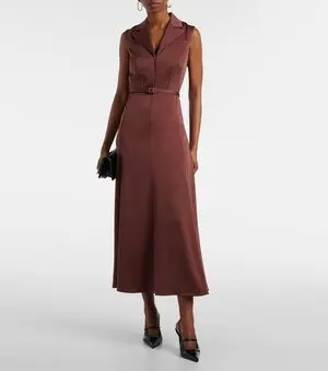 Roland Mouret Crepe Midi Dress