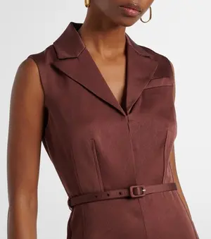Roland Mouret Crepe Midi Dress