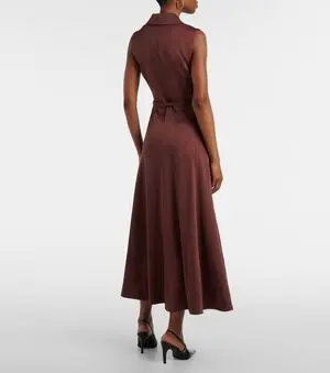 Roland Mouret Crepe Midi Dress