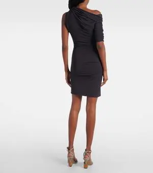 Jacquemus Draped Jersey Mini Dress - Blue