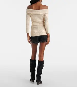 Isabel Marant Étoile Dermottega Crochet Off-shoulder Top