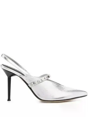 Alexander McQueen Stiletto Heel Stud-embellished Slingback Pumps