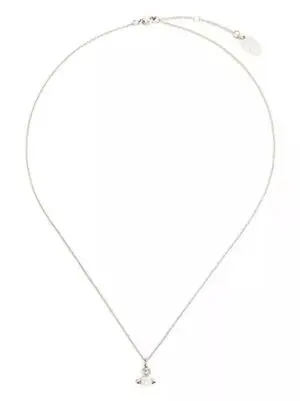 VIVIENNE WESTWOOD Tone Orb Pendant Necklace With Faux Pearl