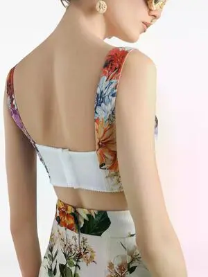 Dolce & Gabbana Floral Print Bralette Top