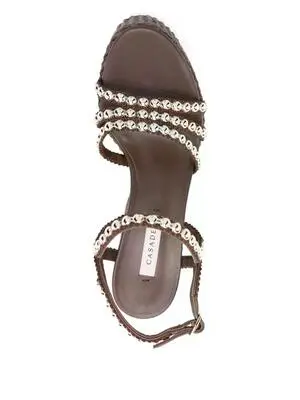 Casadei 120mm Isa Studsway Platform Sandals