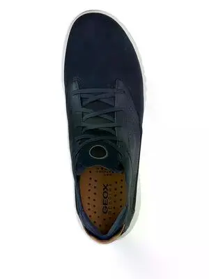 Geox Aerantis Lace-up Perforated Leather Sneakers