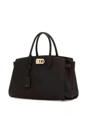 FERRAGAMO Studio Leather Tote Bag - Brown