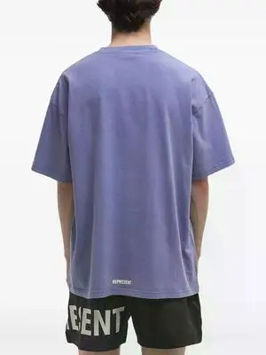 REPRESENT Logo-appliqué T-shirt - Blue