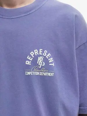 REPRESENT Logo-appliqué T-shirt - Blue