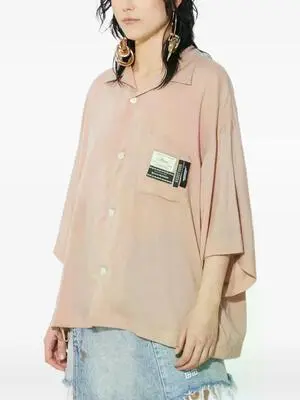 Undercover Three-quarter Sleeve Collared Shirt With Pocket Detail