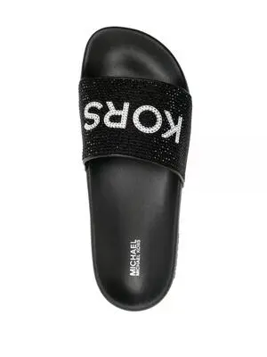 Michael Kors Gilmore Rhinestone Embellished Slides