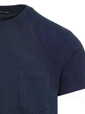 TOM FORD Patch-pocket Short-sleeve T-shirt - Blue