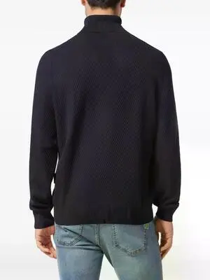 Philipp Plein Logo-patch Turtleneck Sweater - Black