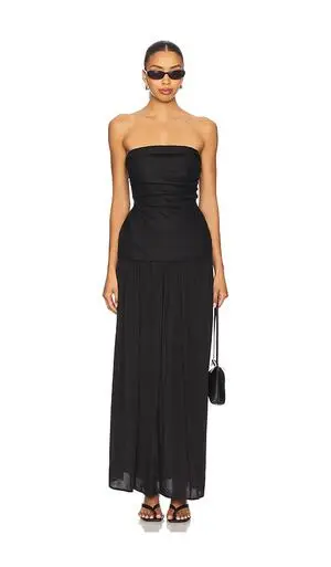 Faithfull The Brand Hedy Maxi Dress - Black