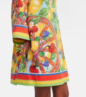 Dolce & Gabbana Oversized Printed Cotton Shirt