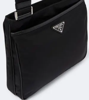 Prada Re-nylon Leather-trimmed Shoulder Bag