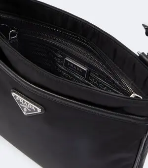 Prada Re-nylon Leather-trimmed Shoulder Bag