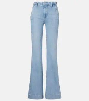 7 For All Mankind High-rise Bootcut Jeans In Olina Wash