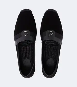 CHRISTIAN LOUBOUTIN Alfarica Suede Espadrilles - Black