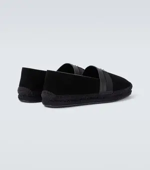 CHRISTIAN LOUBOUTIN Alfarica Suede Espadrilles - Black