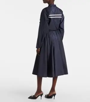 Prada Re-nylon Zip-up Midi Skirt