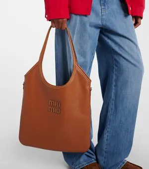 Miu Miu Ivy Shopper Bag - Brown
